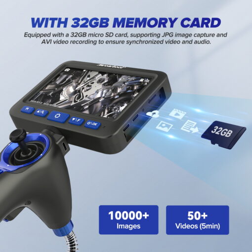 N180 Borescope Cylinder Inspection | 360° Waterproof & Oil-Proof